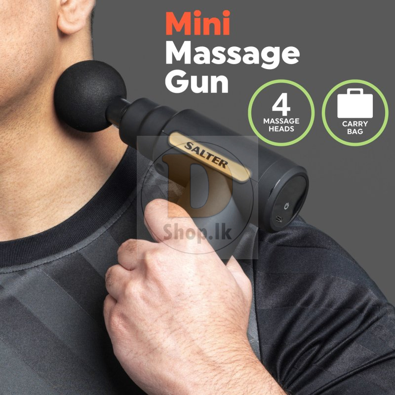 Professional Compact Power Massage Gun - 4 Heads Vibration Massager