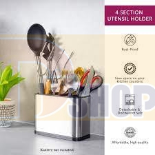 Stainless Steel Cutlery bucket - Kitchen Organizer