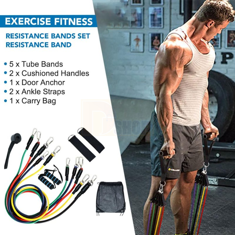 11pcs Power Resistance Bands